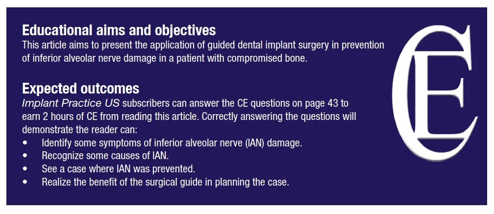 Surgery in prevention of inferior alveolar nerve damage – Implant ...